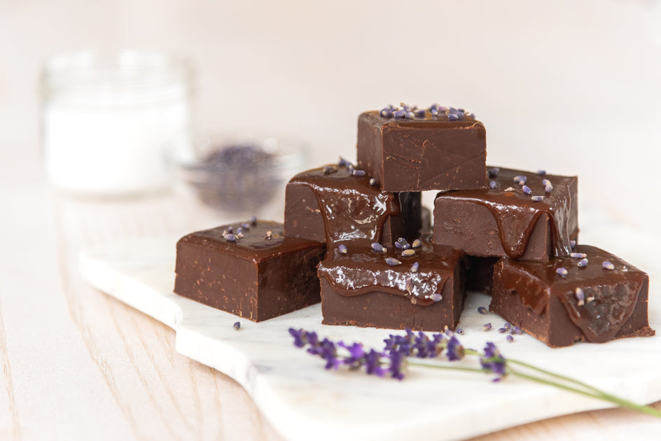 Chocolate Lavender Fudge with Salted Caramel – Terre Bleu